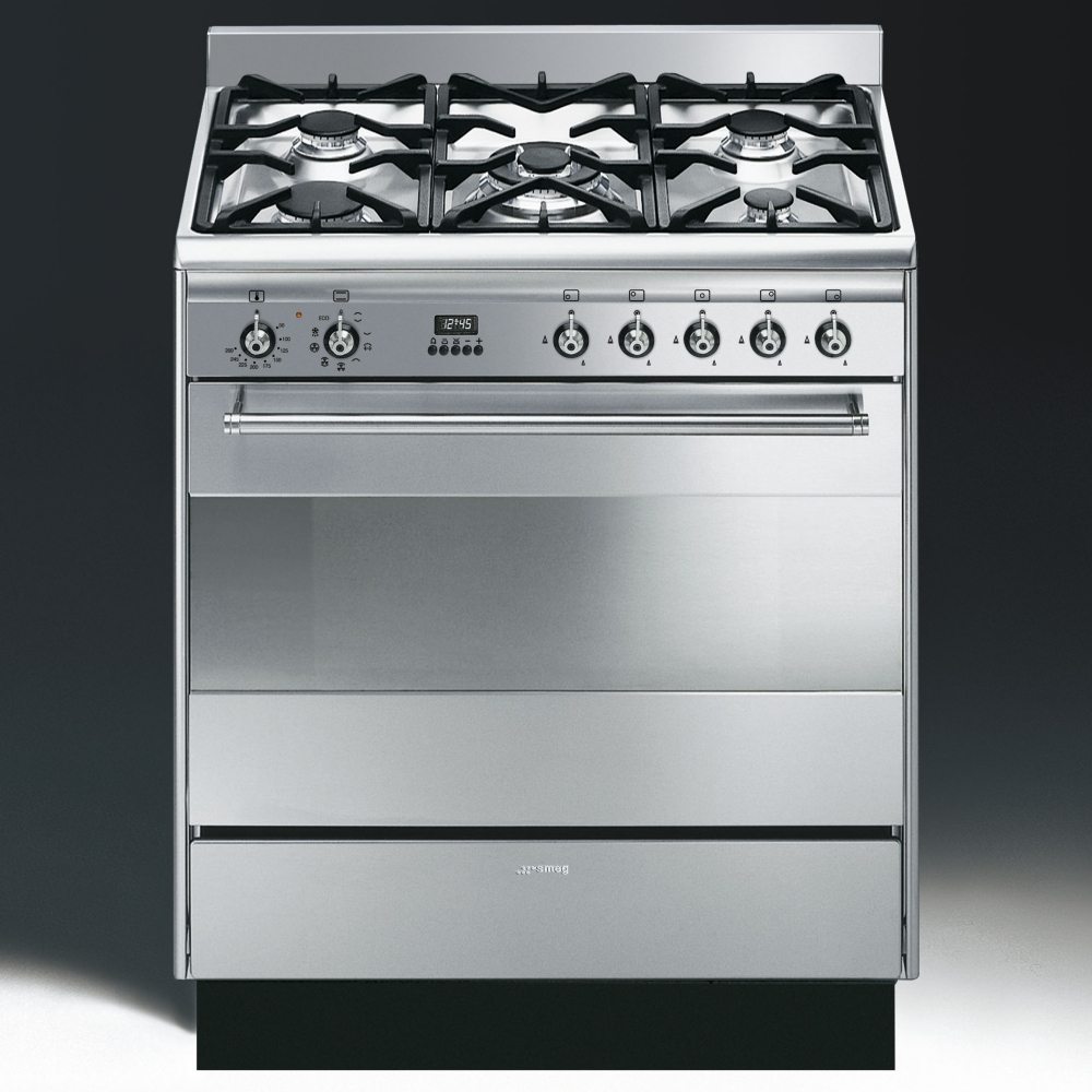 Smeg SUK81MFX8 80cm Dual Fuel Range Cooker STAINLESS STEEL