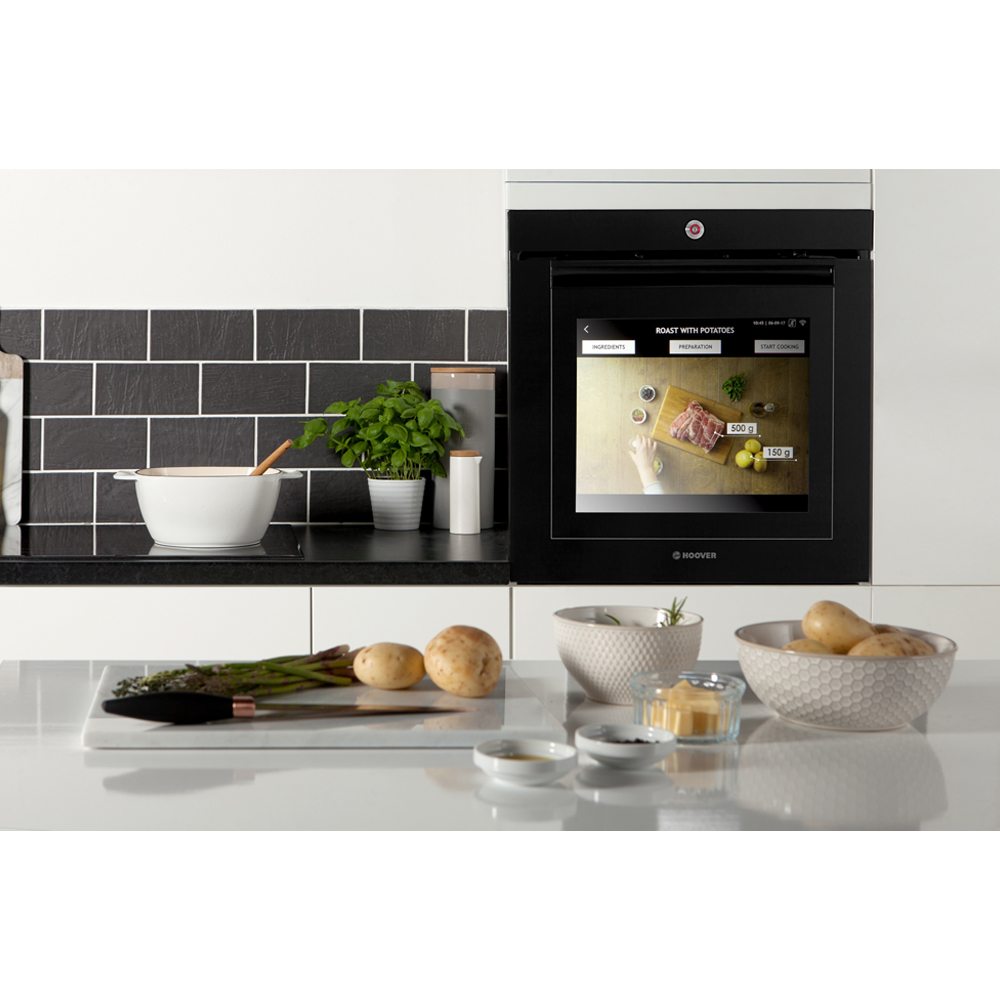 Hoover VISION WIFI Built In wifi Smart Single Oven - BLACK - Appliance City