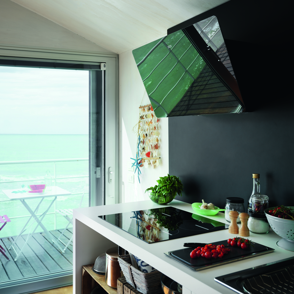 Franke FSMA905BK 90cm Smart Angled Chimney Hood - BLACK - Appliance City