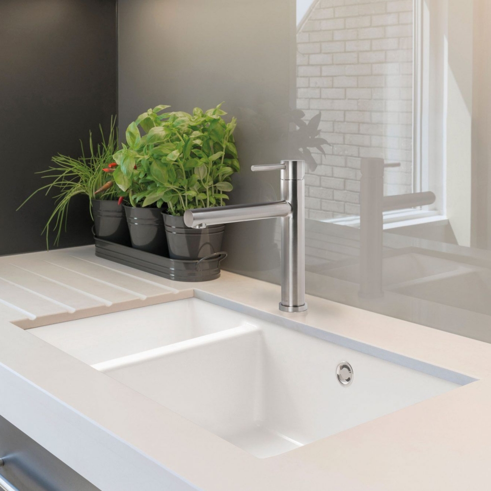 Caple FRI150U Friska 1.5 Bowl Ceramic Undermount Sink - WHITE ...