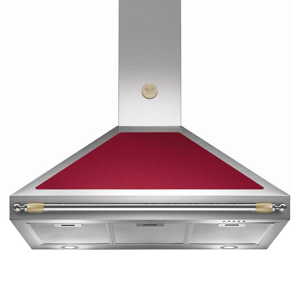 Bertazzoni K90-HER-VI-A 90cm Heritage Series Cooker Hood - BURGUNDY ...