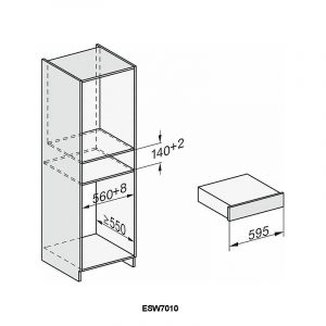Miele ESW7010OBBL PureLine 14cm Warming Drawer - BLACK - Appliance City